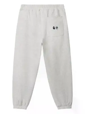 FINGERCROXX Logo-patch Cuffed Sweatpants - Grey