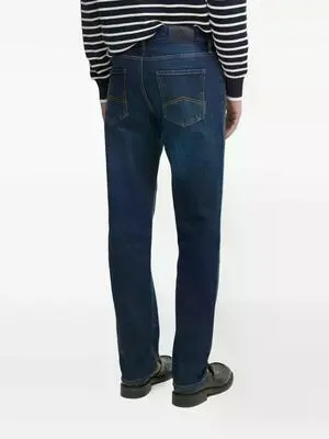 Armani Exchange Logo-embroidered Jeans