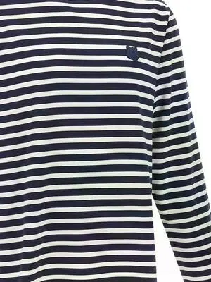 Maison Kitsuné Striped Sweater With Logo Patch