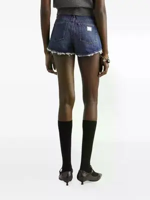Dolce & Gabbana Frayed Denim Shorts