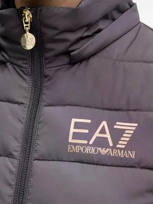 EA7 Quilted Logo-detail Jacket