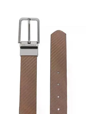 Karl Lagerfeld Textured Leather Belt