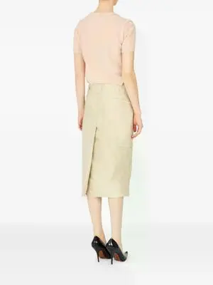 MAISON MARGIELA High-waisted Tailored Skirt - Neutrals