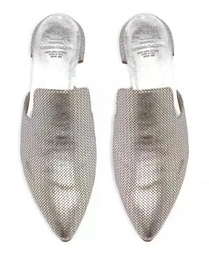 Officine Creative Woven Leather Mules