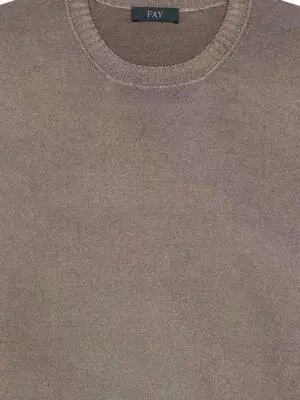 FAY Crew-neck Wool Sweater - Neutrals