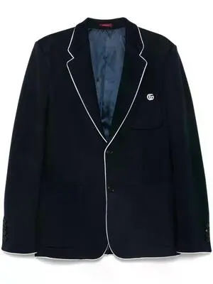 Gucci Embroidered Jersey Blazer