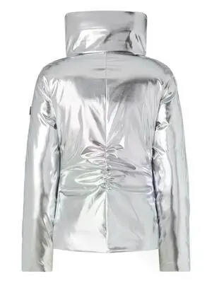 Pinko Metallic High-neck Jacket