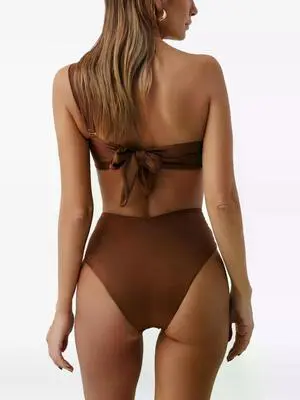 SOFIA ERHAN Hera Ring-detail Bikini - Brown
