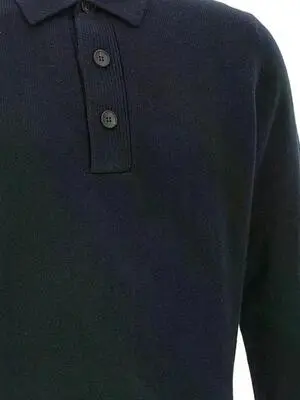 FILIPPO DE LAURENTIIS Three-button Ribbed Polo Shirt