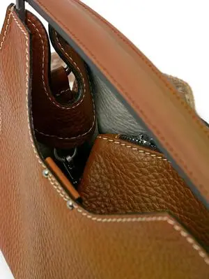 GIANNI CHIARINI Aurora Pebble Leather Tote Bag - Brown