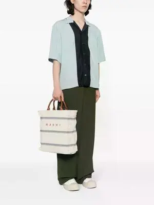 Marni Logo-print Canvas Tote Bag