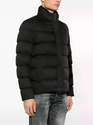 Herno Faux-fur Trim Padded Bomber Jacket