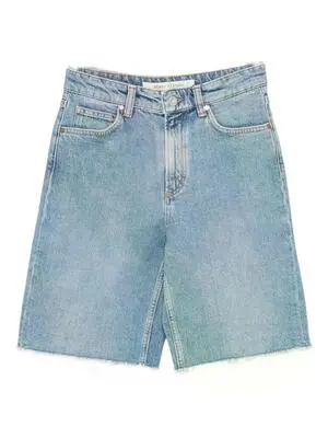 Marc O'polo Frayed-hem Denim Shorts - Blue