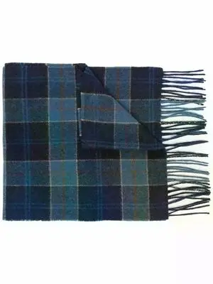 Barbour Tartan-print Knitted Scarf