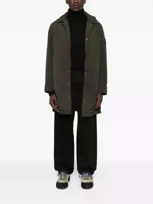 Stone Island Hooded Buttoned Coat