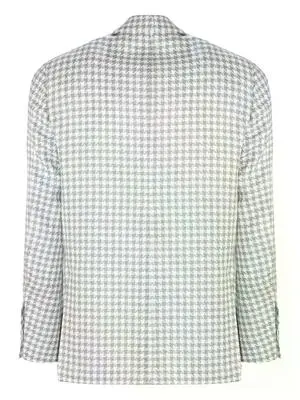 SARTORIO NAPOLI Peak-lapel Houndstooth Check Blazer
