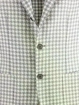 SARTORIO NAPOLI Peak-lapel Houndstooth Check Blazer