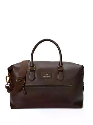 Polo Ralph Lauren Pebbled Leather Duffle Bag - Brown