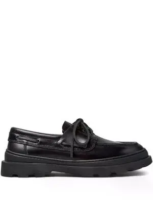 Camper Brutus Leather Lace-up Loafers - Black