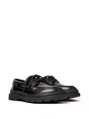 Camper Brutus Leather Lace-up Loafers - Black