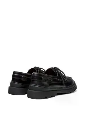 Camper Brutus Leather Lace-up Loafers - Black