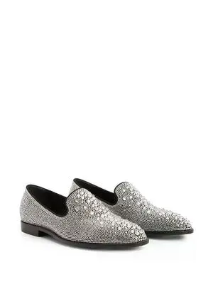 GIUSEPPE ZANOTTI Anthime Crystal-embellished Loafers