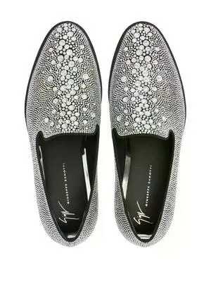 GIUSEPPE ZANOTTI Anthime Crystal-embellished Loafers