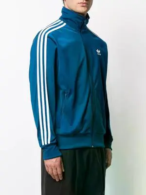 Adidas Zipped Sweat Jacket - Blue