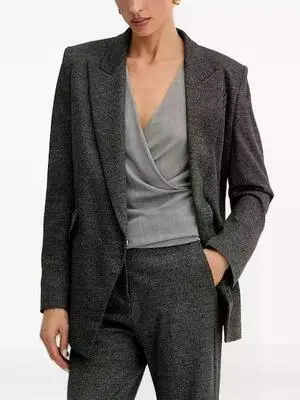 BOSS Pinstripe Peak-lapel Blazer
