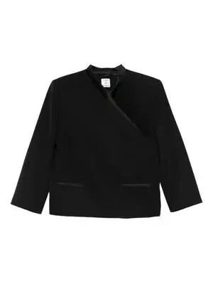 Casablanca Satin-trimmed Wrap Jacket