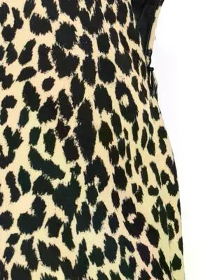 Aspesi Leopard Print Midi A-line Skirt