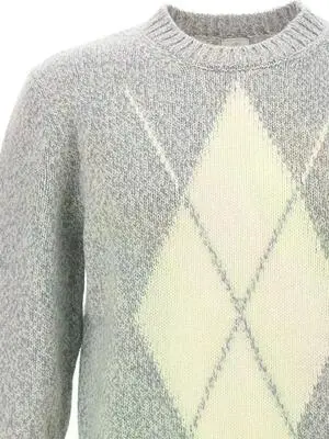 Eleventy Geometric-pattern Wool Sweater