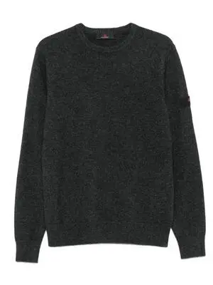 Peuterey Patch-logo Crew-neck Sweater - Grey