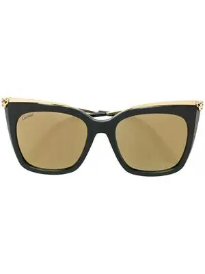 CARTIER Panther Head Oversized Sunglasses