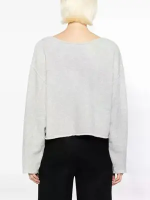 American Vintage Knitted Cotton Top - Grey
