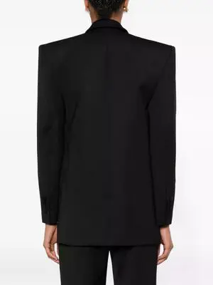 NISSA Shawl-lapel Double-breasted Blazer