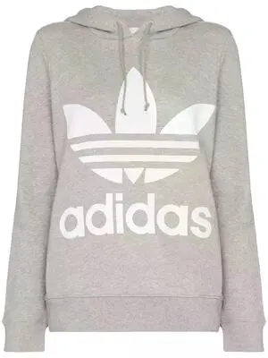 Adidas Trefoil Logo Hoodie - Grey