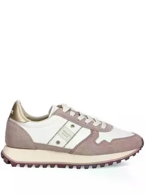 BLAUER. Suede And Leather Trainers