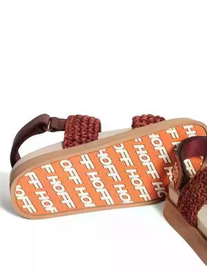 HOFF Braided Leather Platform Sandals