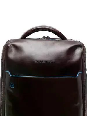 PIQUADRO Leather Backpack - Brown