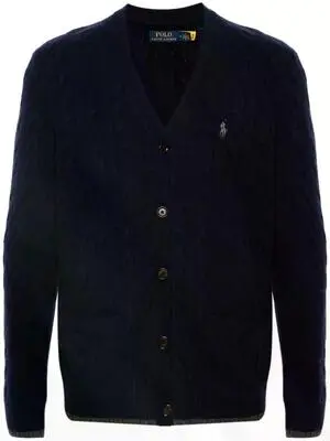 Polo Ralph Lauren Pony-embroidered Cardigan - Blue