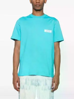 MSGM Logo-print Cotton T-shirt
