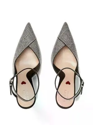 Gucci 105mm Crystal-embellished Slingback Pumps