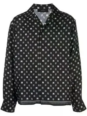Amiri Paisley-print Silk Shirt - Black