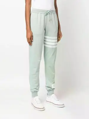 Thom Browne 4-bar Stripe Cotton Sweatpants - Green