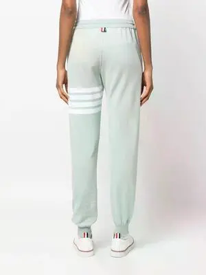Thom Browne 4-bar Stripe Cotton Sweatpants - Green