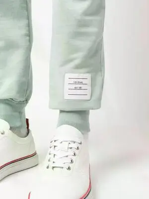 Thom Browne 4-bar Stripe Cotton Sweatpants - Green