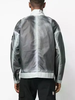 Stone Island Mussola Gommata-tc Hand-sprayed Windbreaker