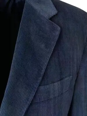 Canali Corduroy Two-button Blazer - Blue