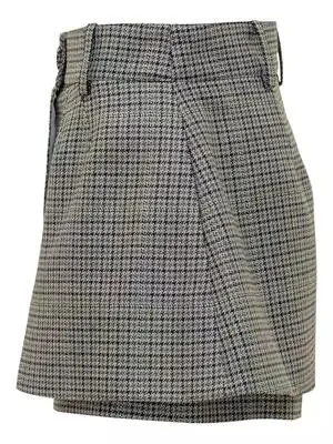 DES_PHEMMES Houndstooth Tailored Skort
